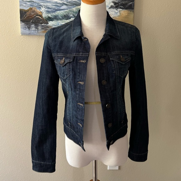 Mavi | Jackets & Coats | Mavi Samantha Dark Denim Jacket Size Medium ...